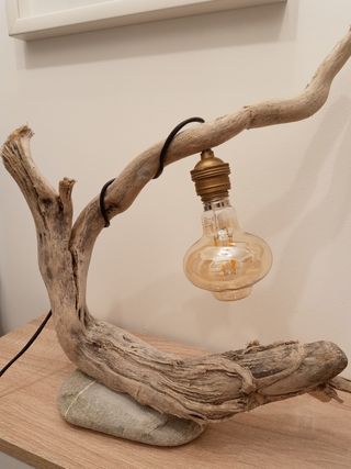 Lampada da tavolo legno marittimo