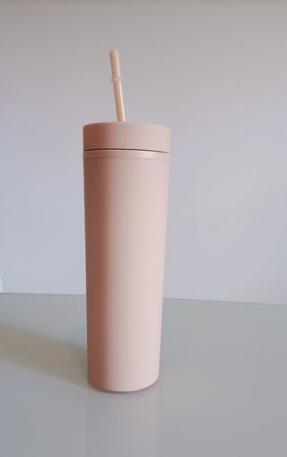 8 bicchieri con cannuccia