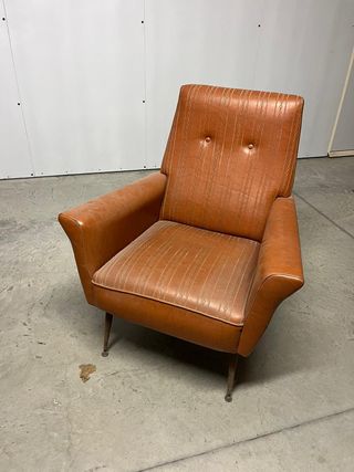 Poltrona in pelle vintage