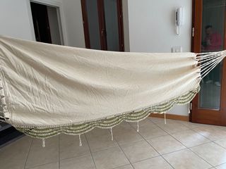 Amaca con dettagli crochet