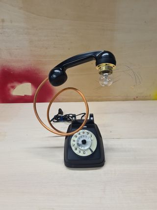 telefono vintage lampada