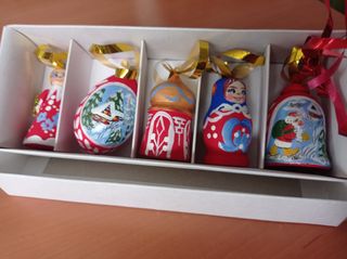decorazioni natalizie artigianali vintage in legno
