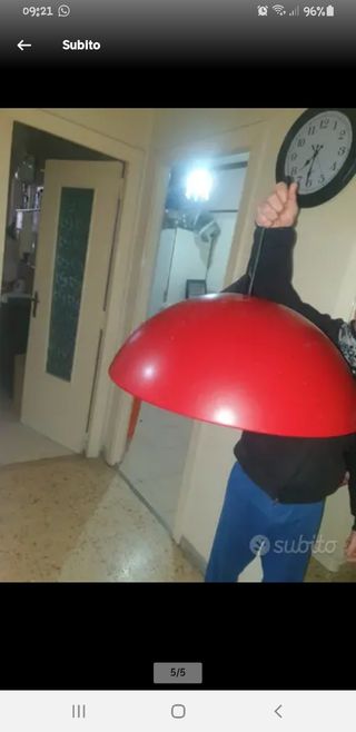 lampadaio per cucina Rosso