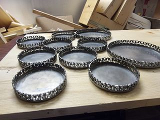 Posa Bicchieri in Peltro Vintage