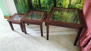 Tris di tavolini impilabile