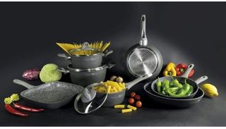 ❌OFERTA Batería 10 piezas piedra de lava e inducci