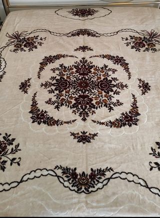 Coperta matrimoniale in velluto