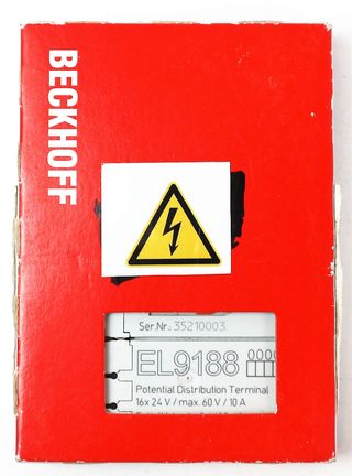 BECKHOFF EL9188 POTENTIAL DISTRIBUTION TERMINAL 16