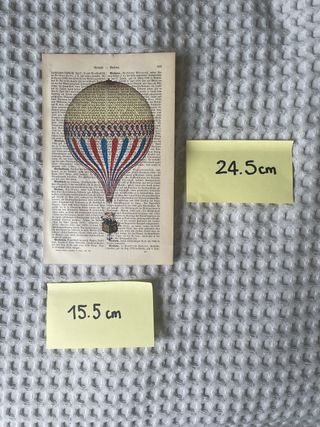 Stampa mongolfiera art on words