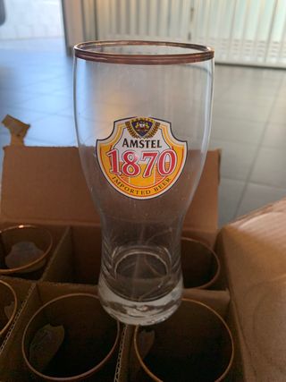 Set 6 tumbler birra Amstel 0,4L.