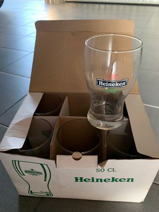 Set 6 bicchieri birra Heineken 0,5L.