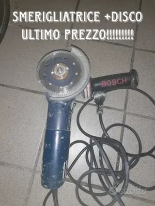 smerigliatrice bosh professionale +disco