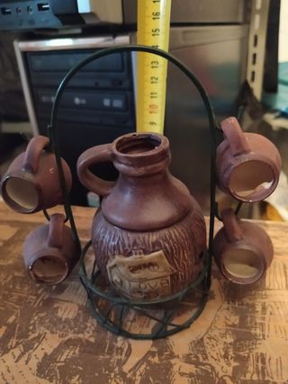 Brocca con bicchierini