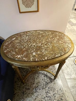 Tavolino con marmo vero