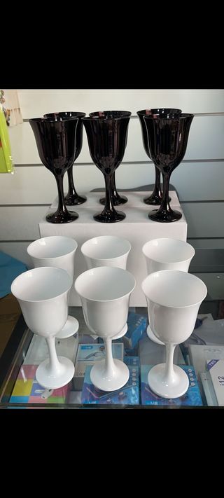 servizio di bicchieri vari colori disponibili