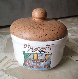 Porta Biscotti / Biscottiera in ceramica