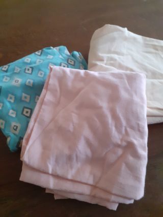 set 3 lenzuola con elastici singoli