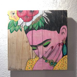 Quadri in legno soggetto Frida Kahlo