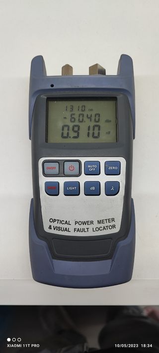 powermeter Ftth a batteria con laser 10w integrato