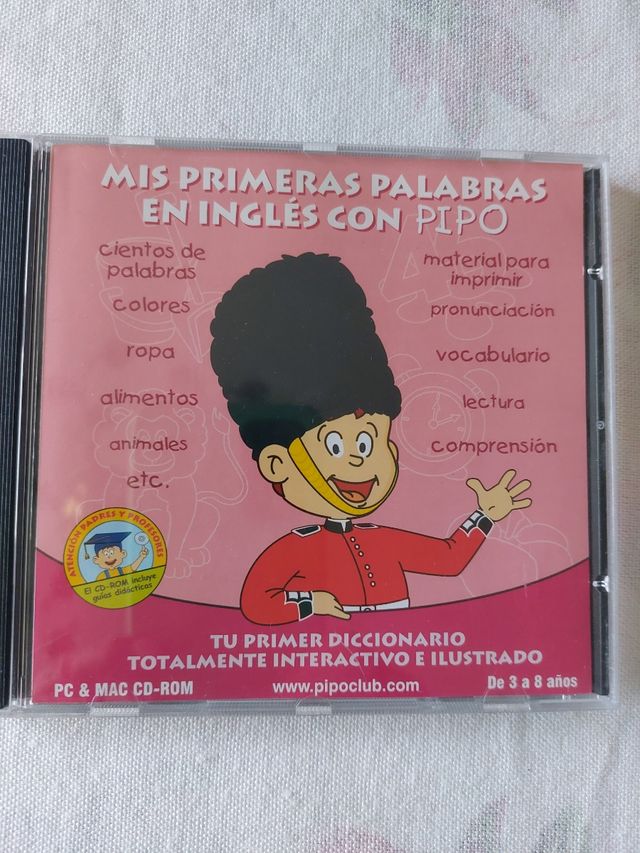 CD-ROM MIS PRIMERAS PALABRAS EN INGLES CON PIPO de segunda mano por 8 EUR en Valencia en WALLAPOP