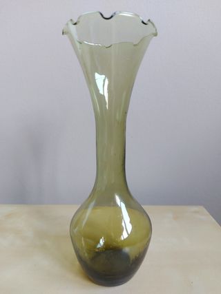 vaso vetro soffiato vintage