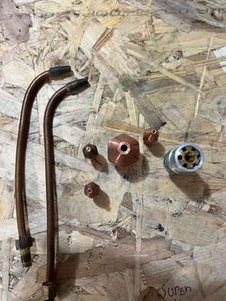 Stock cannello punte saldatura