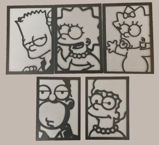 Set Cornici Famiglia Simpson