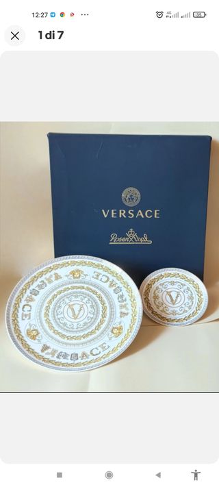 Piatto e piattino decorativo Versace "Virtus Gala"