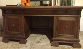 scrivania antica in legno massello