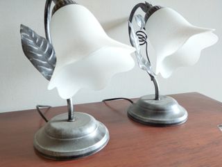 Coppia lumi ferro battuto