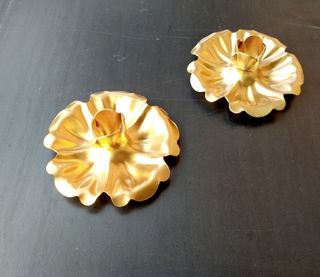 Coppia Portacandela gold #oro