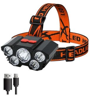 torcia da campeggio e lavoro 5 led ricaricabile US