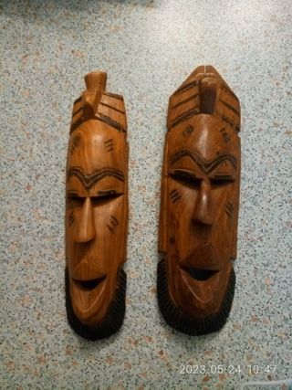 maschere in legno