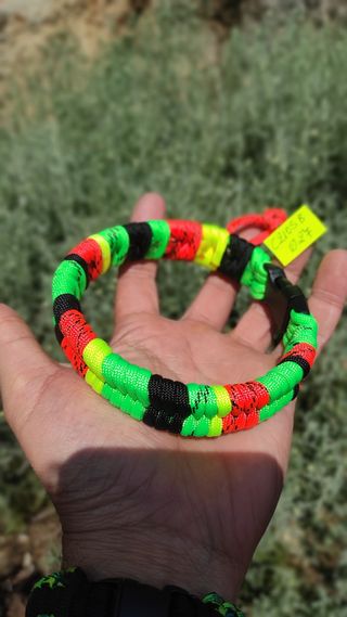 collare in Paracord Verde Mix C2105B 27 cm