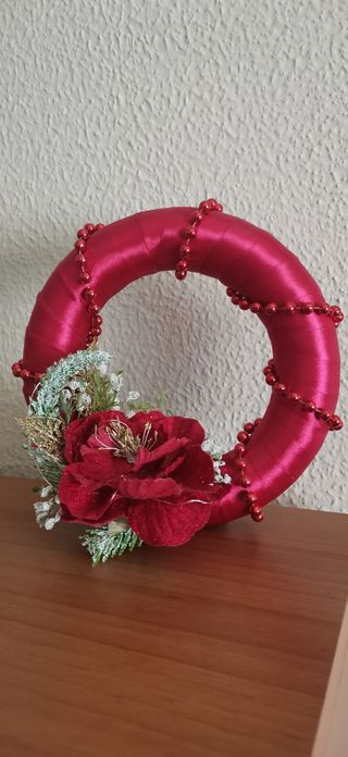 Ghirlanda fatta a mano con luci