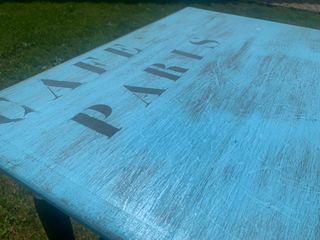 tavolino da salotto vintage shabby chic cafè paris