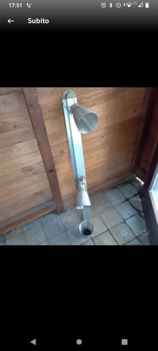 Lampadario con lampade snodabili