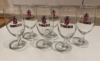 6 calici birra collezione Beck's