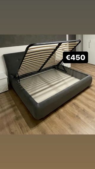 Letto contenitore in tessuto