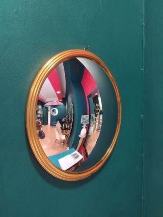 specchio convesso anni 50 cornice in ottone