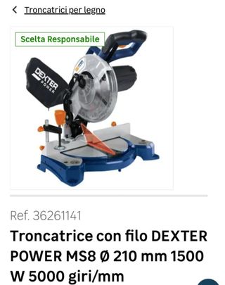 TRONCATRICE ELETTRICA LEGNO, PVC