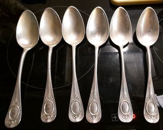 12 posate 1880 in argento 800 dea Minerva³