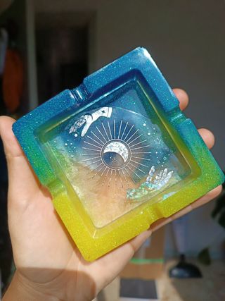 Posacenere handmade sole luna