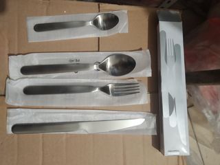 set posate chef Tupperware acciaio inox x 6 posti