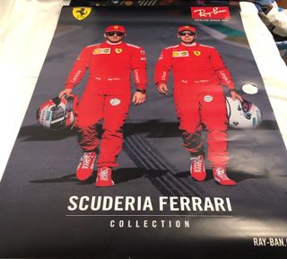 Pubblicità Advertising POSTER RAY-BAN & FERRARI