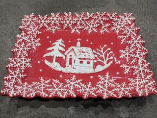 Piatto porta caramelle natalizio