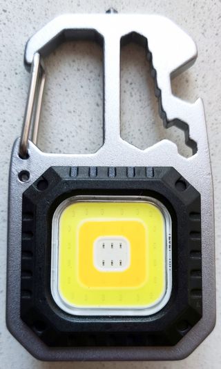 Mini lampada torcia LED COB Portachiavi cacciaviti