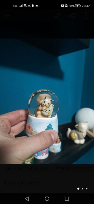 boule de neige con scoiattolo thun