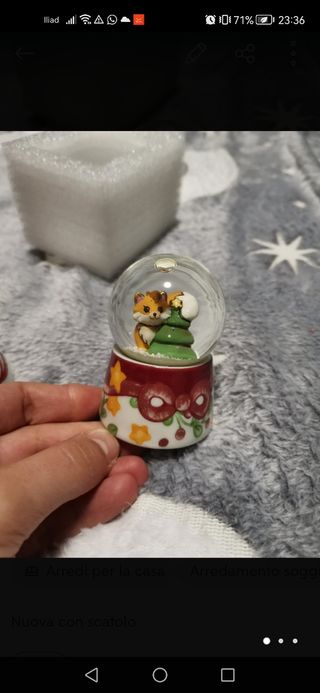 boule de neige con volpe thun