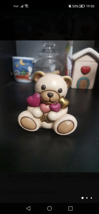 teddy con cuori 2016 thun